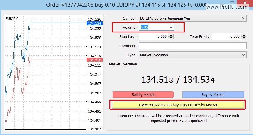 How to partially close a position in MT4 (screenshots) How to partially close a position in MT4 (screenshots)